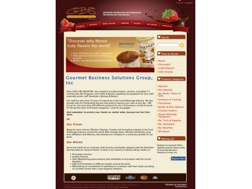 Gourmet Business Solutions Group, Inc - JEGOYALU